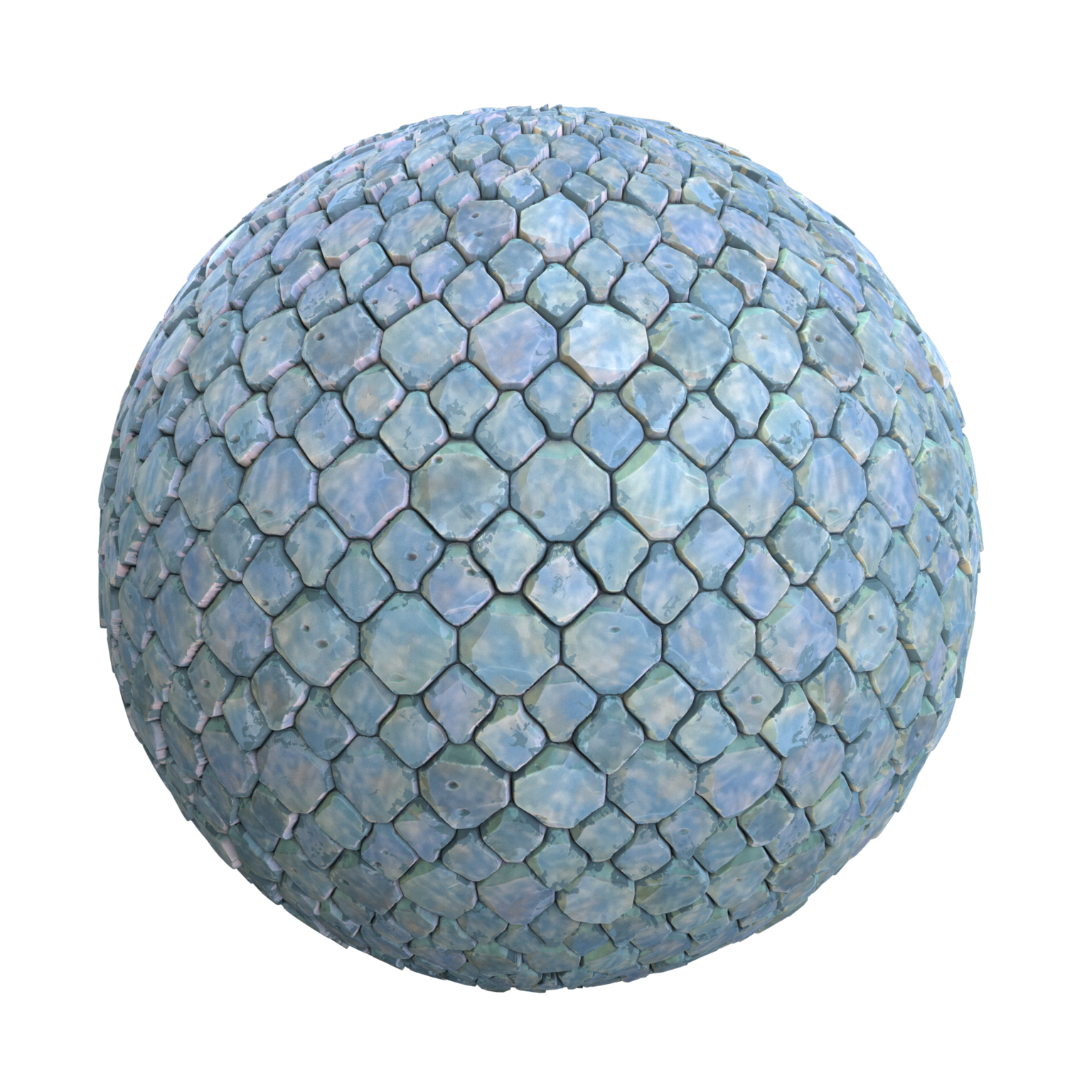 Stylized Tile Floor – PBR Material – 3D Texel